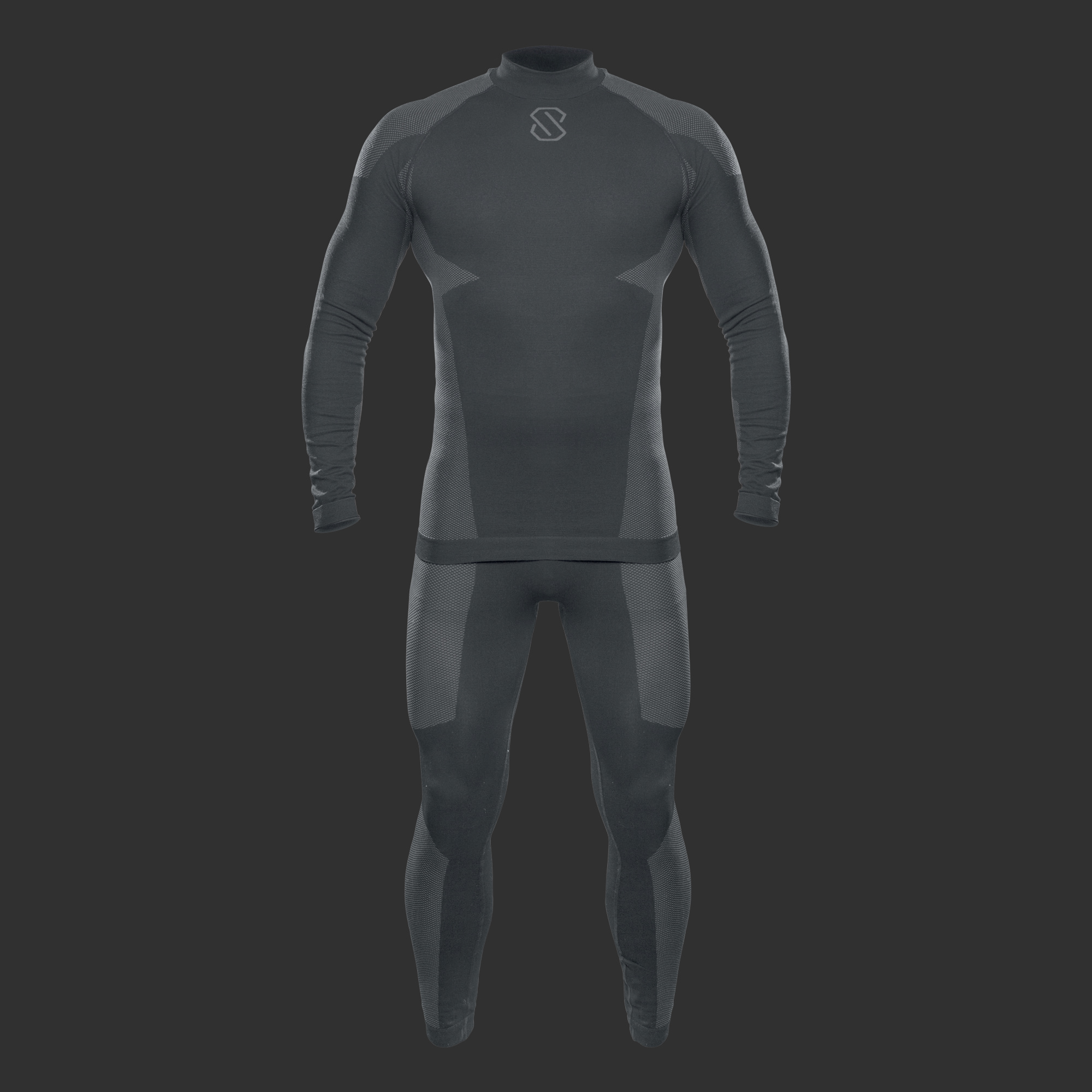 Unisex Seamless Baselayer 2.0 | Dk Grey | Stellar Equipment