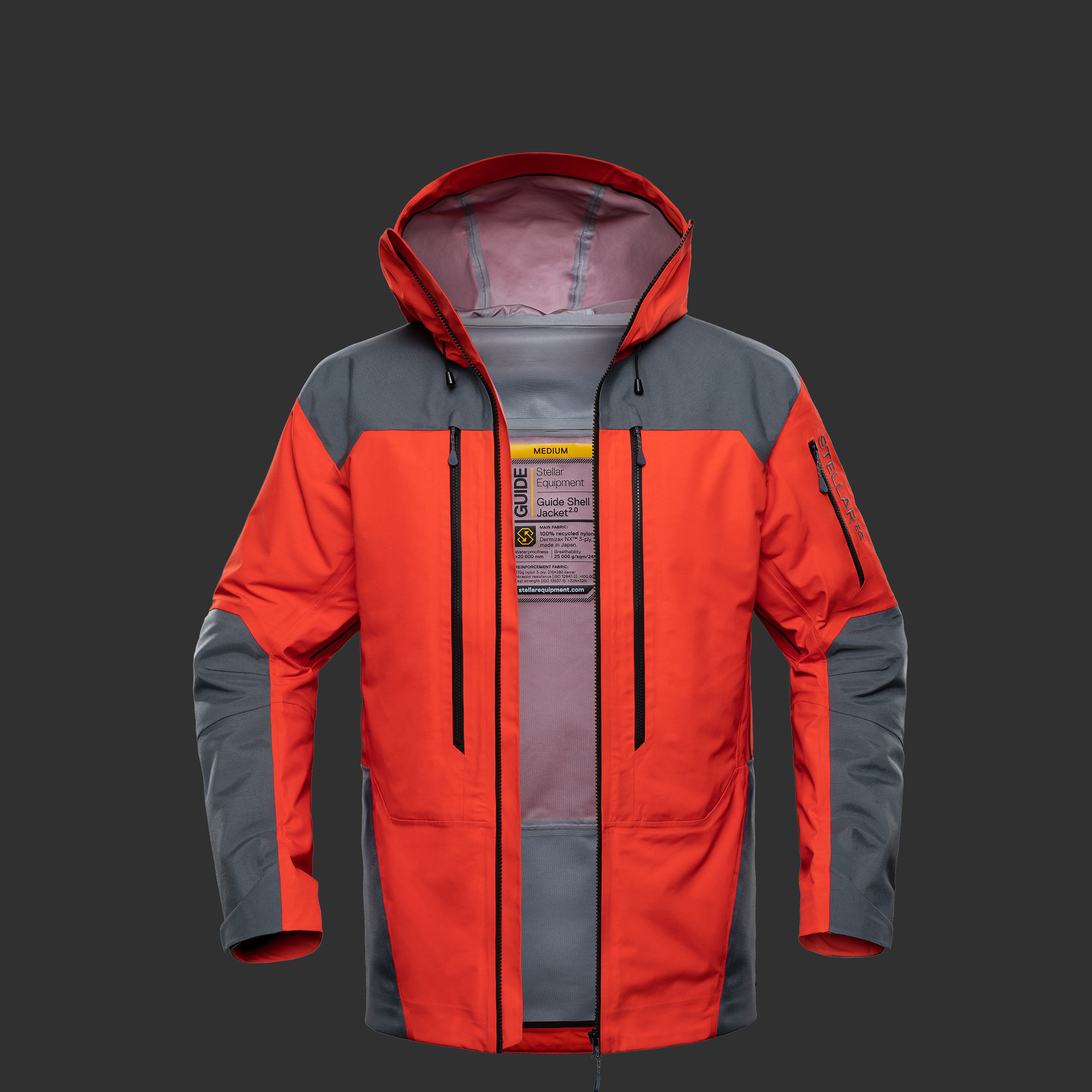 The Guide Shell Jacket 2.0 Orange | Stellar Equipment