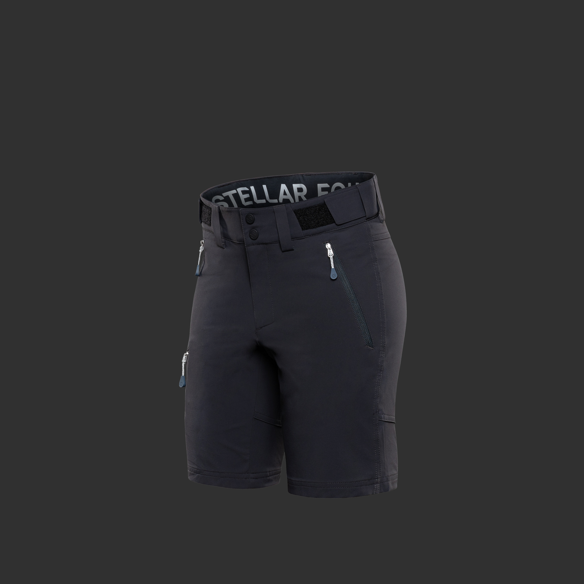 Women's Stellar Light Softshell Shorts Asphalt Grey | Stellar Equipment