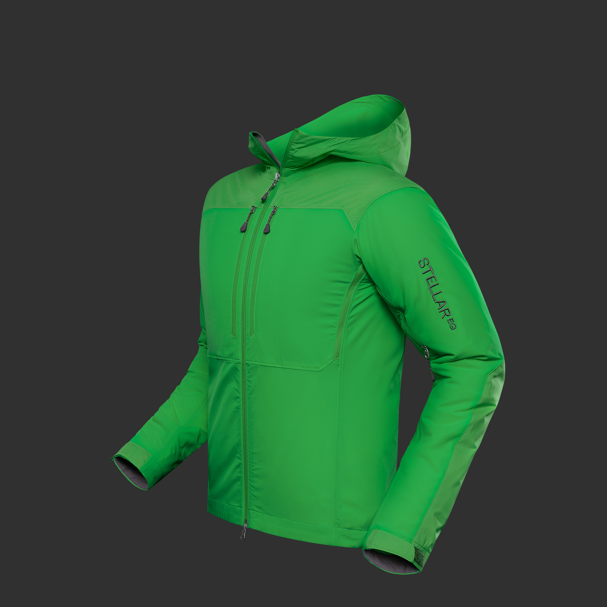 The Guide Shell Hybrid Jacket Green | Stellar Equipment