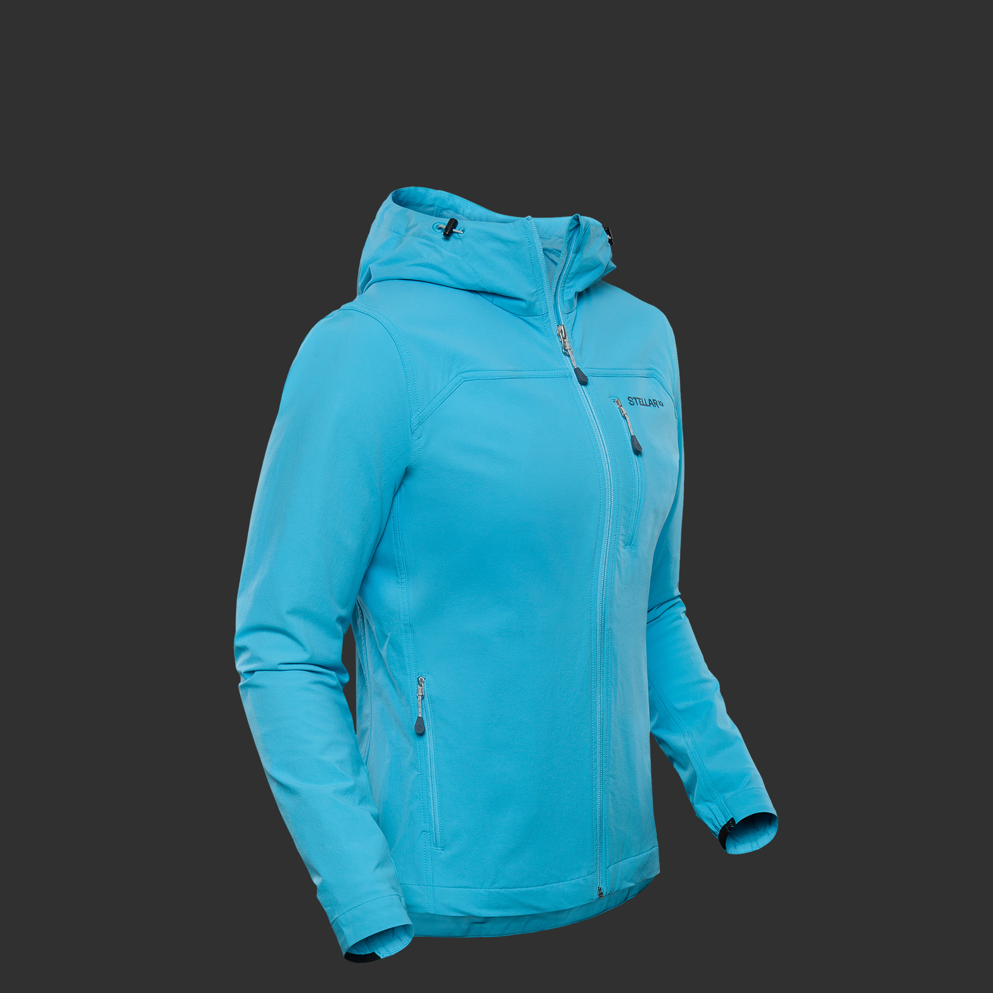 Women’s Stellar Light Softshell Jacket | Aqua | Stellar Equipment