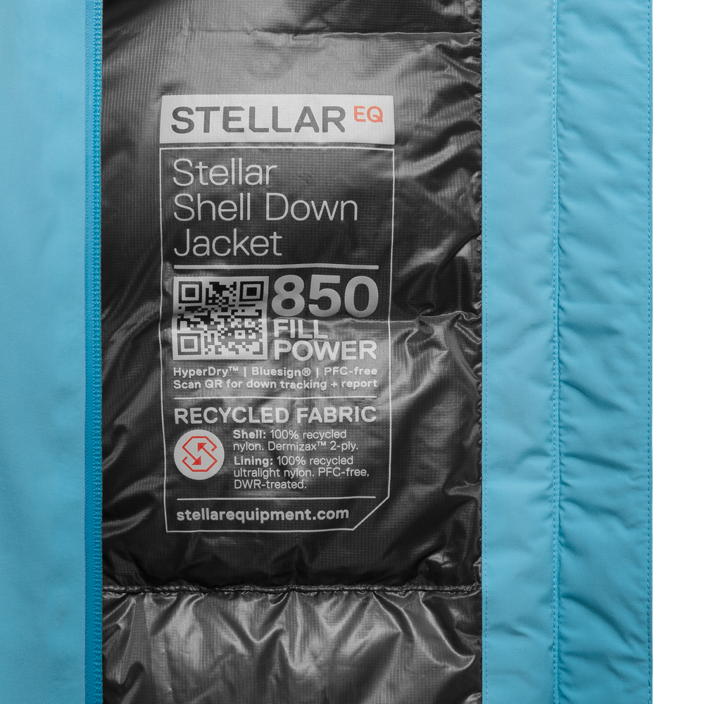 Women's Stellar Shell Down Jacket Aqua | Stellar Equipment