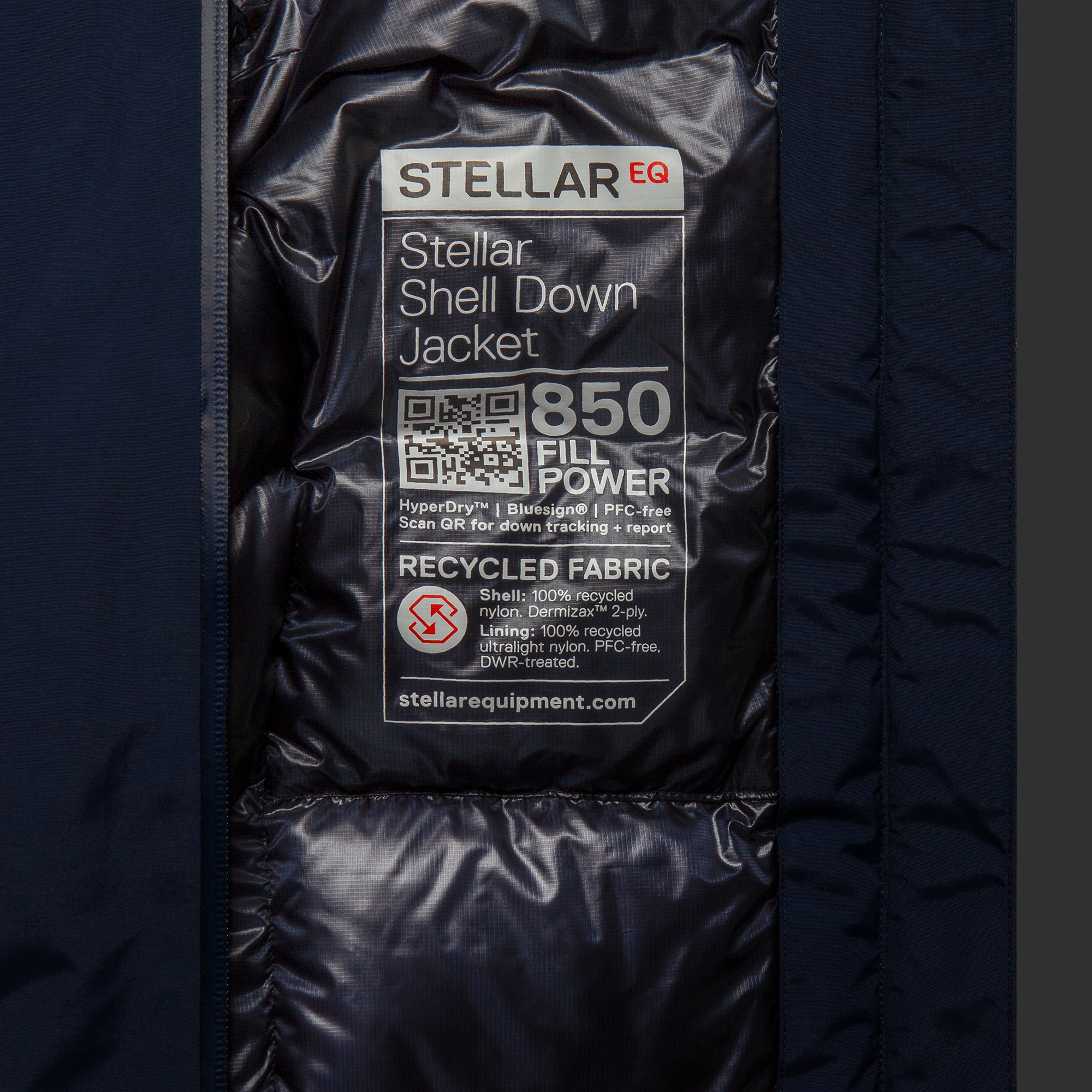 Women's Stellar Shell Down Jacket BluBlack | Stellar Equipment